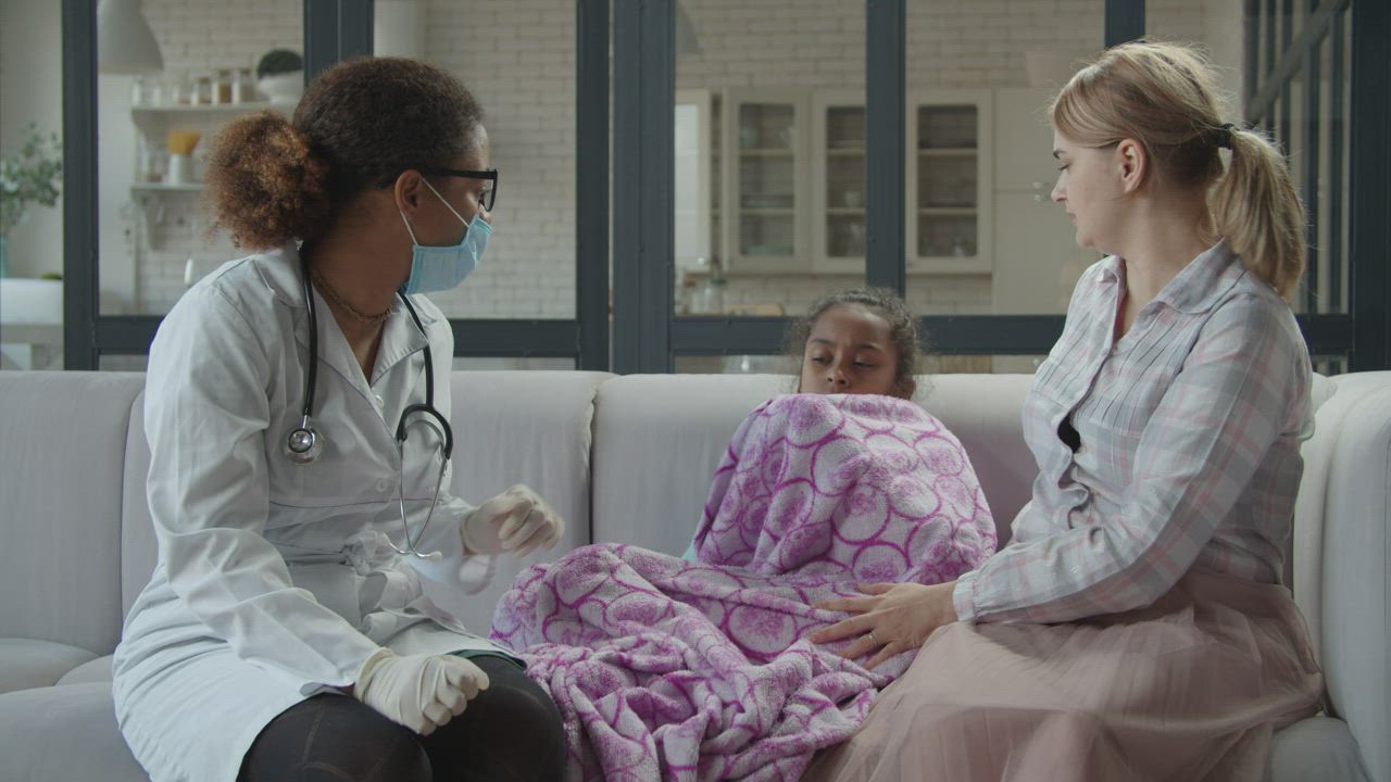 Doctor at home consultation - Free Stock Video