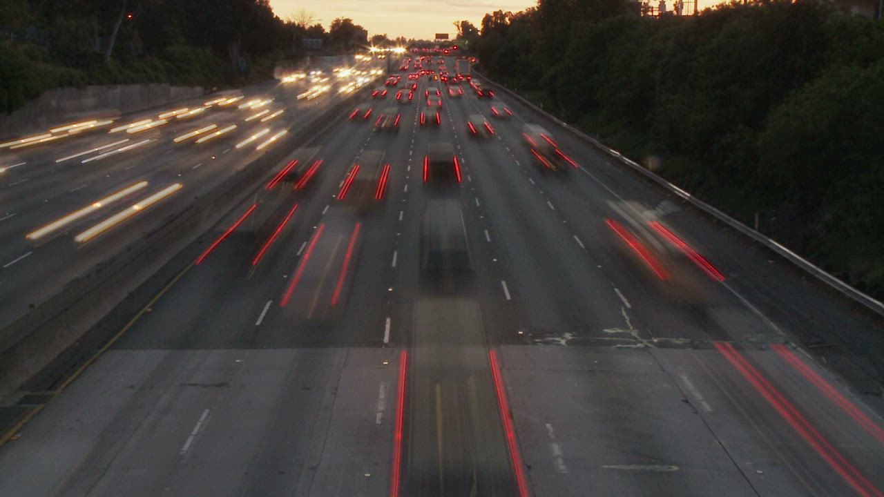 Time lapse of a highway in LA - Free Stock Video