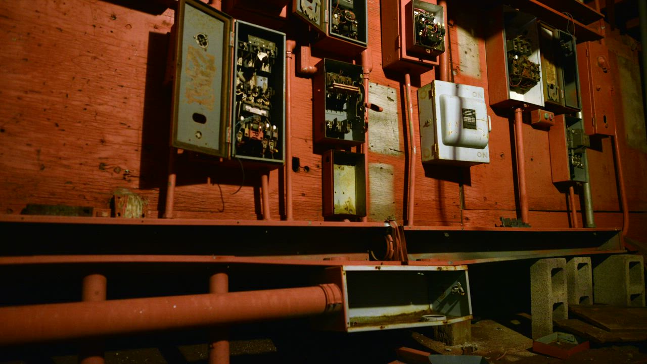 Interior of a scary abandoned mine - Free Stock Video