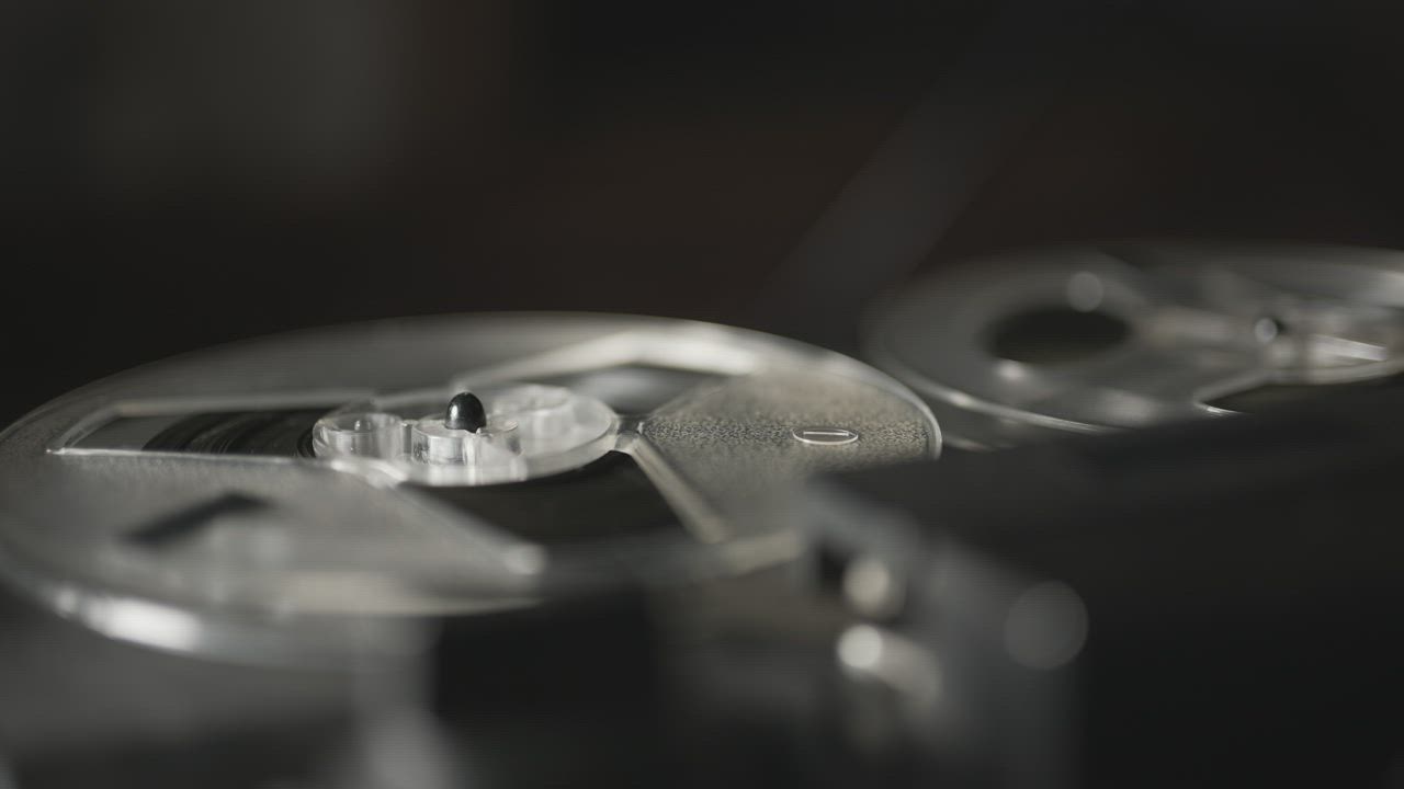 Tape recording paranormal sounds at a haunted place - Free Stock Video