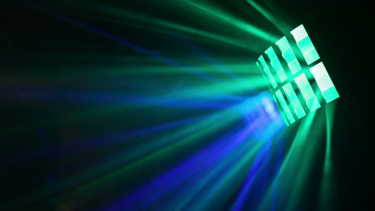 Neon disco lights at a dance - Free Stock Video