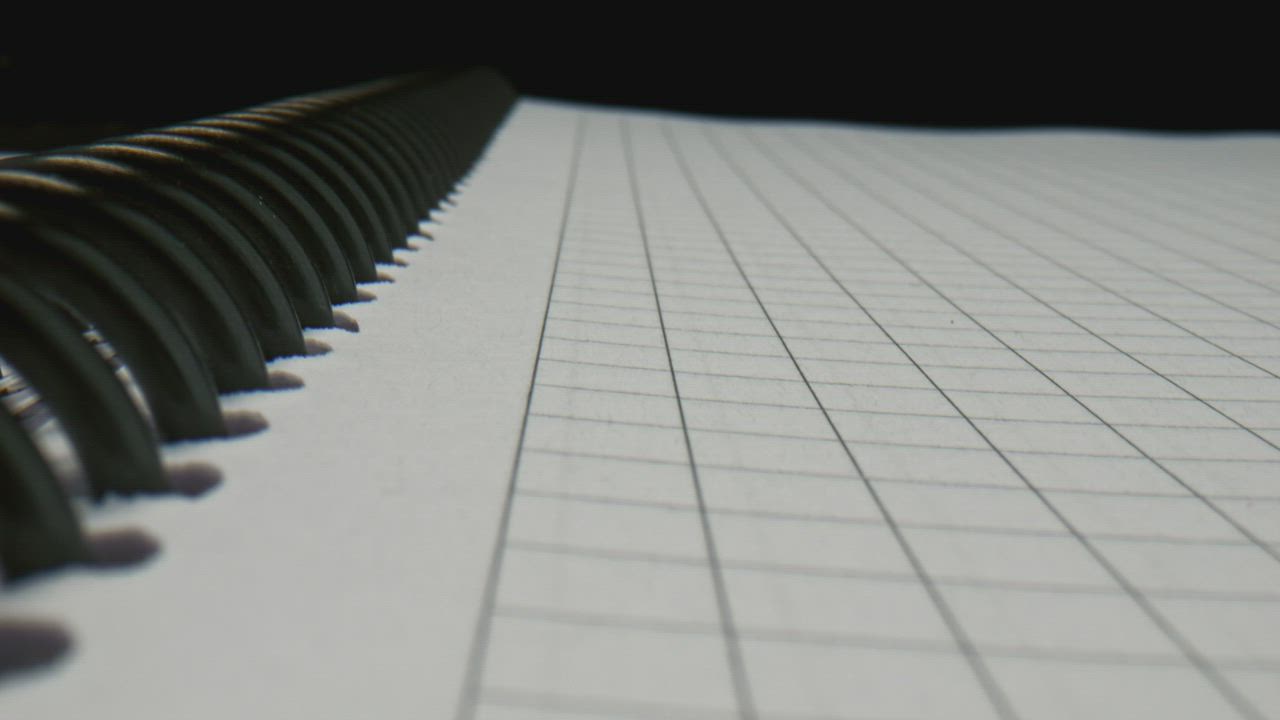 Close up of the pages of a notebook - Free Stock Video