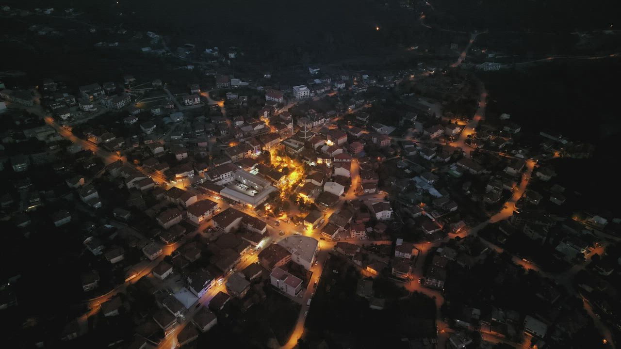 HD city lights at night - Free Stock Video