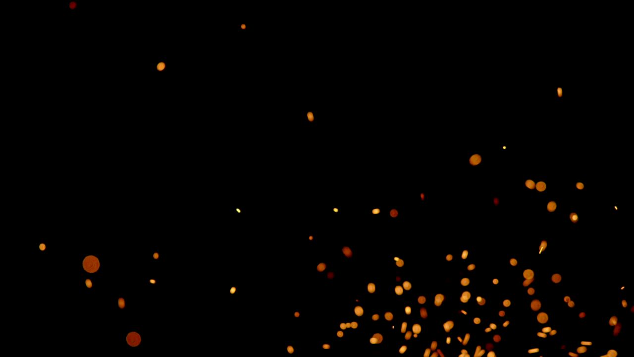 Floating particles at night - Free Stock Video