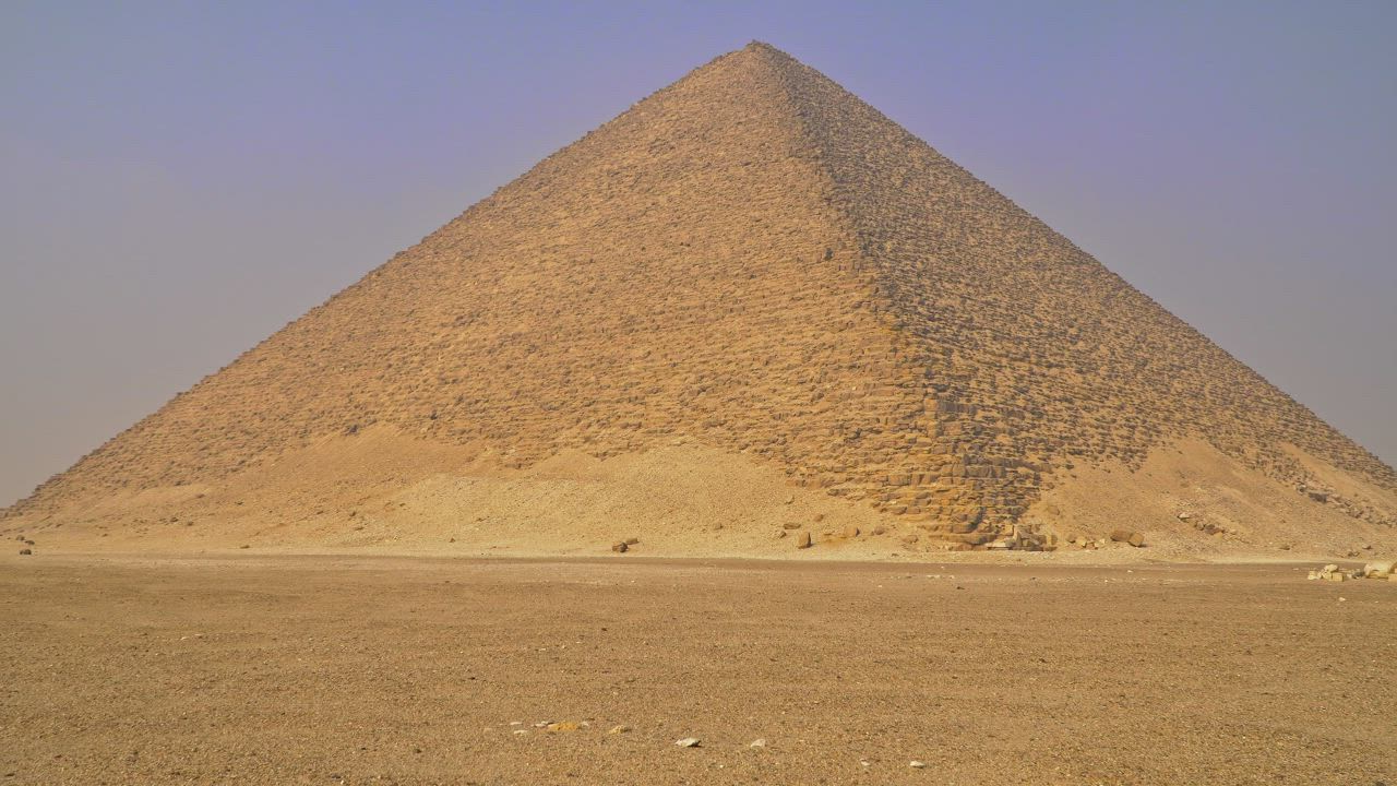 The great Red Pyramid in Egypt - Free Stock Video