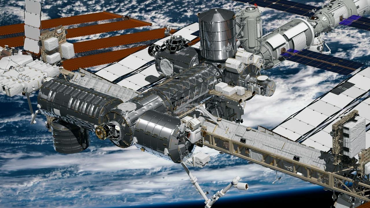 The incredible International Space Station above Earth - Free Stock Video