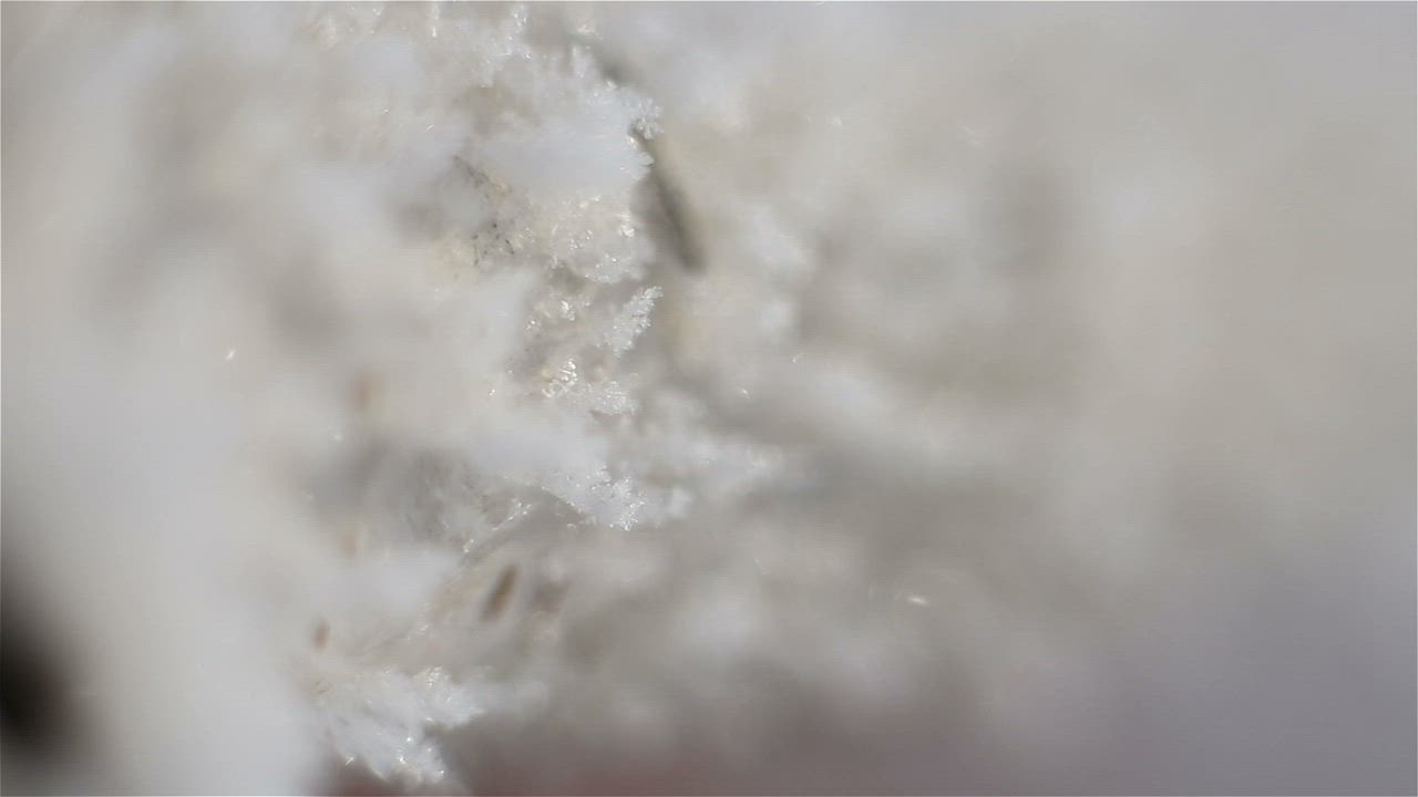 Macro close up of snow - Free Stock Video