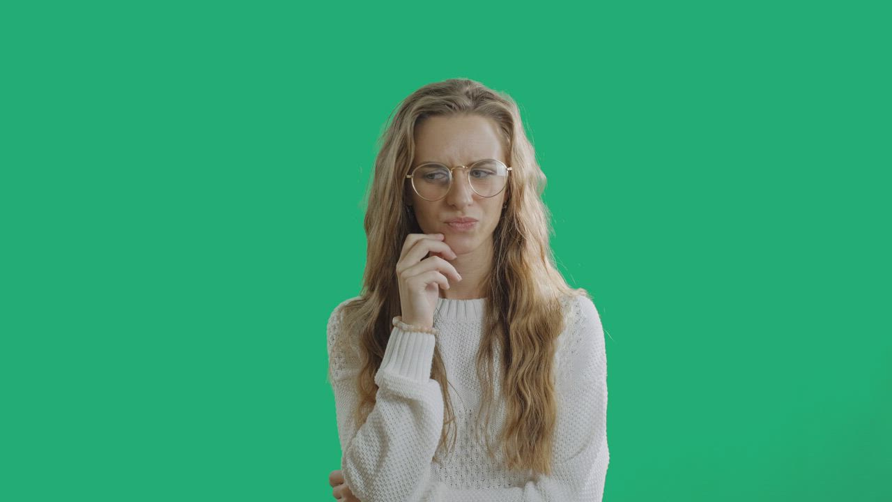 Young woman wondering why? - Free Stock Video