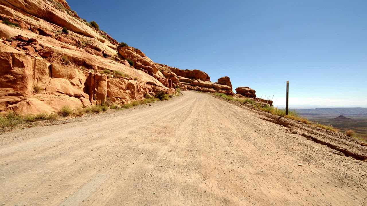 Hyperlapse of driving on a rally road - Free Stock Video
