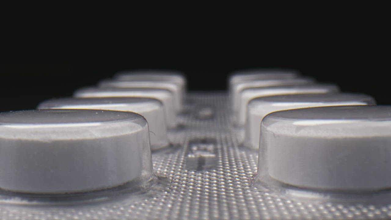 Close up of pills - Free Stock Video