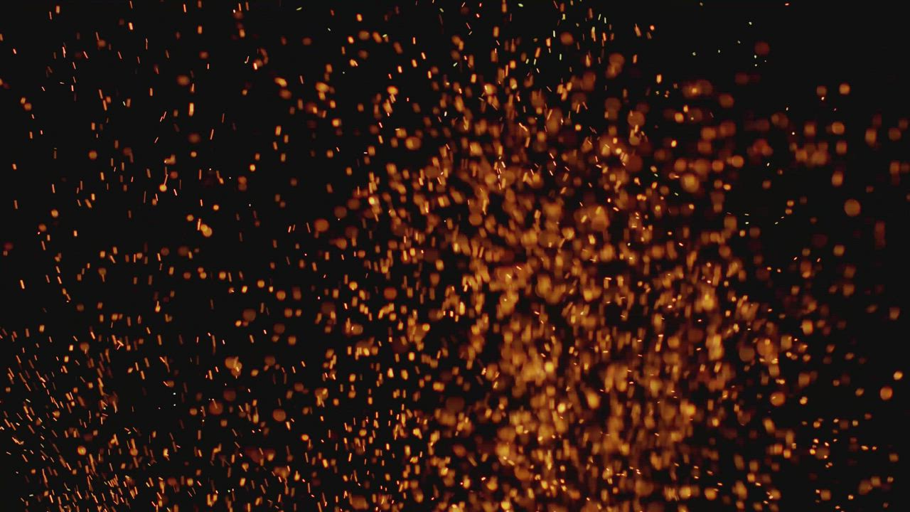 Fire embers blasting - Free Stock Video