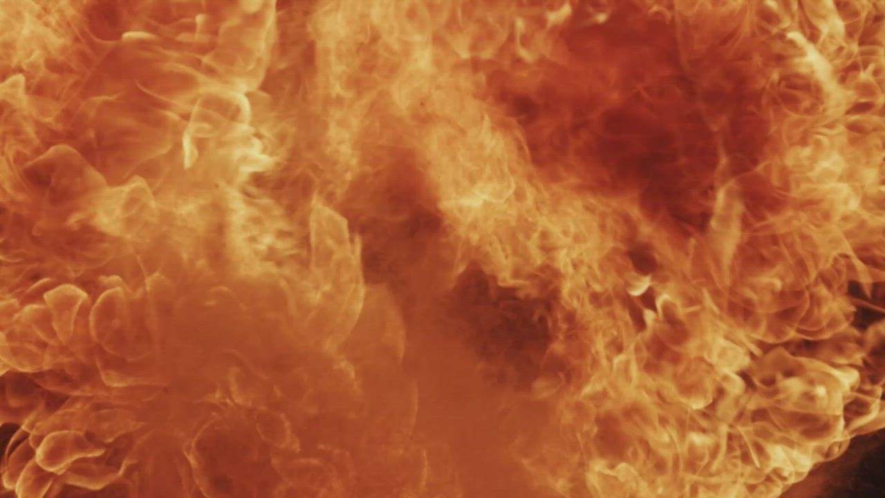 Exploding ball of fire - Free Stock Video