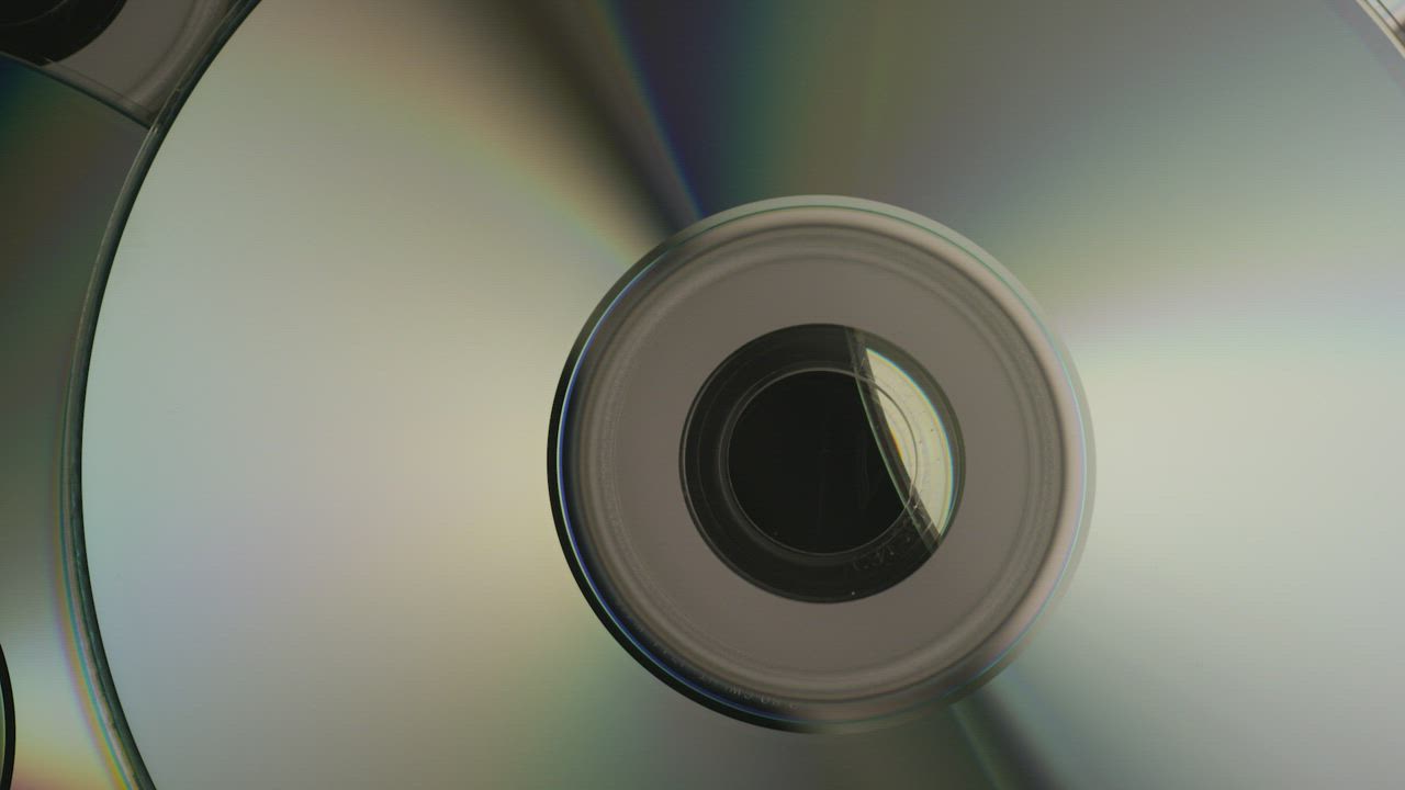 Close up of a CD rom - Free Stock Video