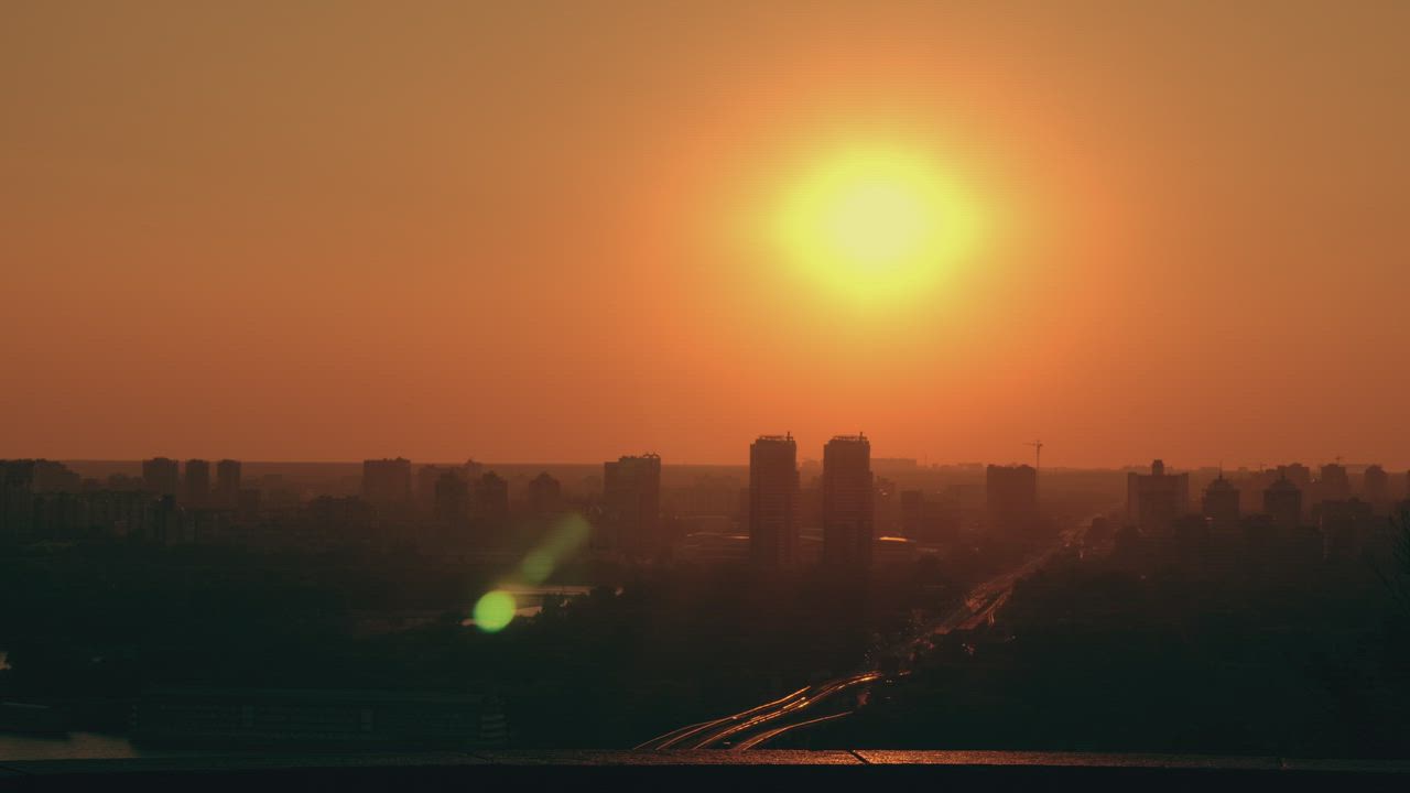 Real estate development woman during sunset - Free Stock Video