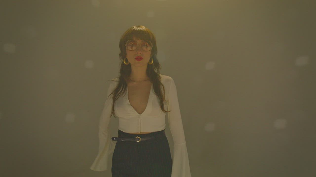 Young woman dancing with her hands to camera - Free Stock Video