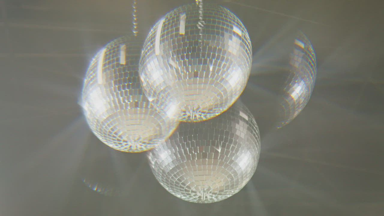 Visual effect of disco ball spinning - Free Stock Video