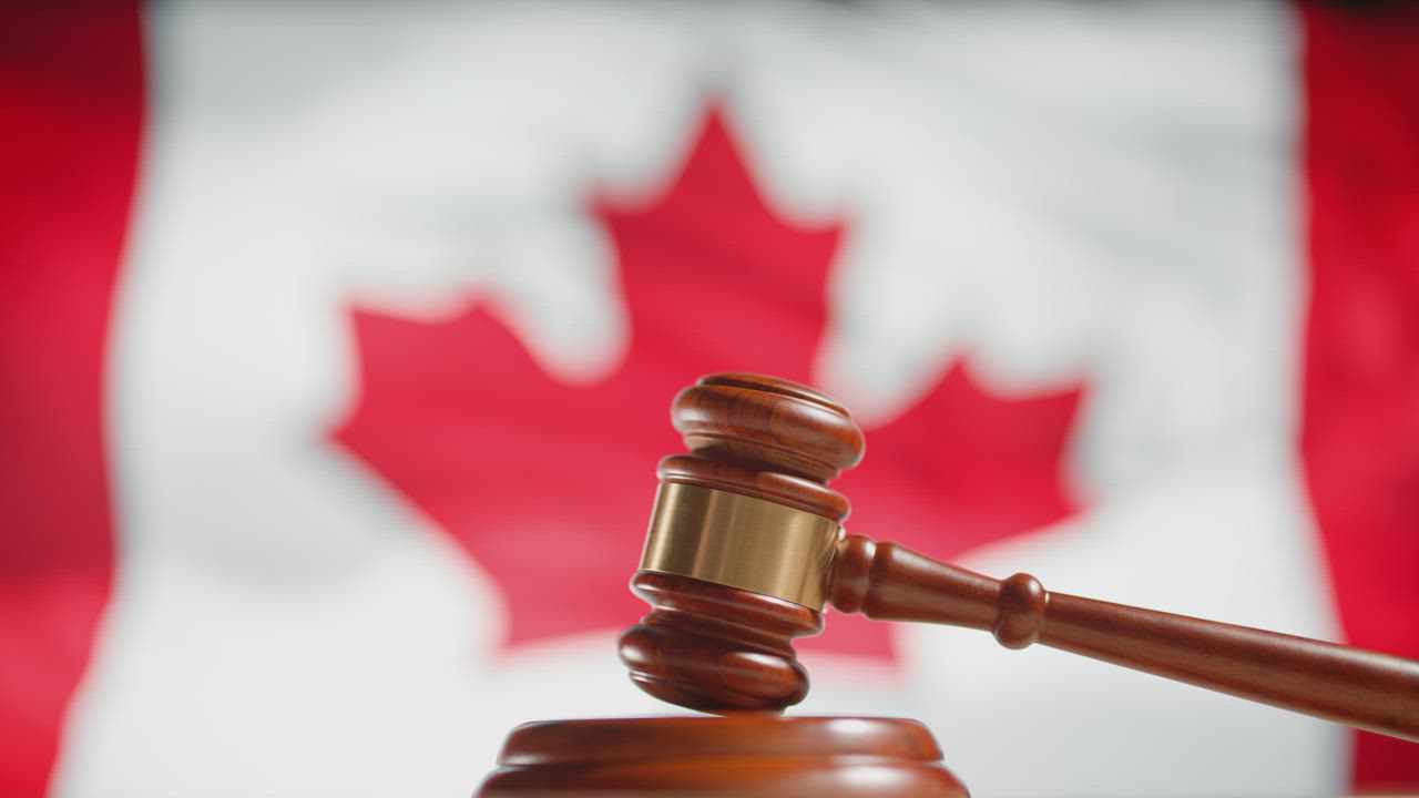 A symbol of justice in Canada - Free Stock Video