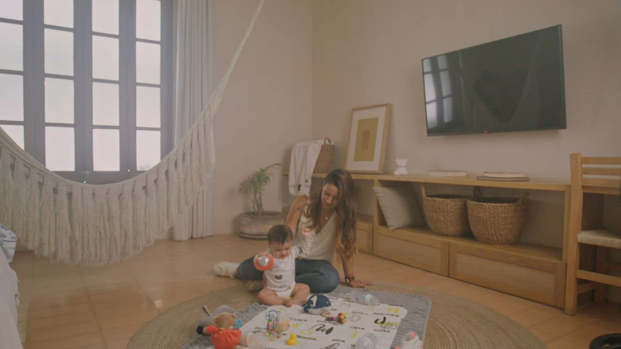 Little baby playing with toys - Free Stock Video