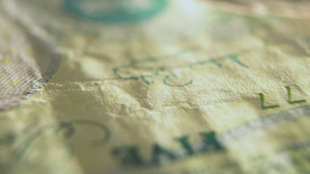 Different banknotes a close up of money - Free Stock Video