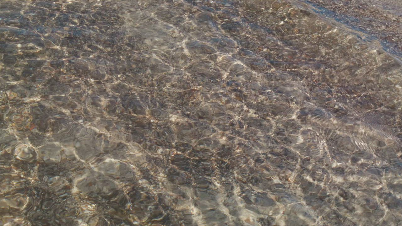 Texture of soft waves of crystal clear water on a sunny beach - Free ...