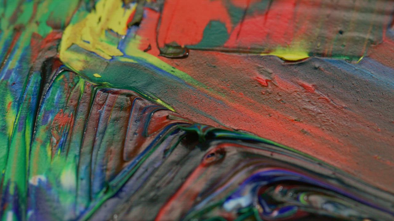 Texture of a painting with fresh mixed paints, extreme close up - Free ...