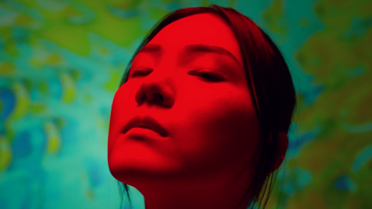Face of a dancer doing a performance on a colorful background - Free ...