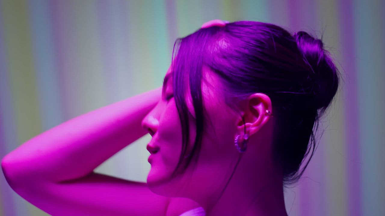 Face of a dancer doing a conceptual dance - Free Stock Video