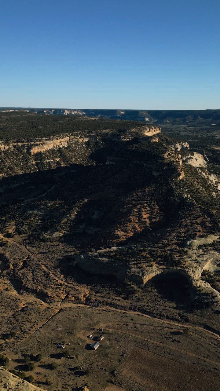 Huge arid plateau in a view from above - Free Stock Video