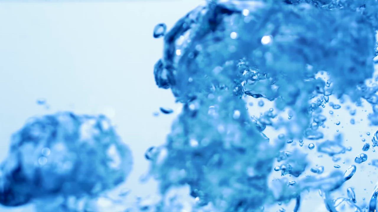 Many bubbles inside water in slow motion - Free Stock Video