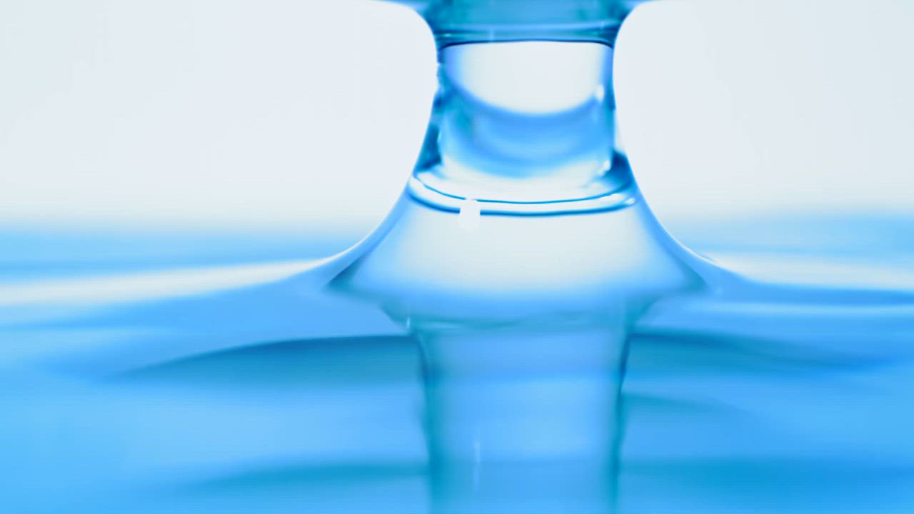 Jet falling into water in a very close view in slow motion - Free Stock ...