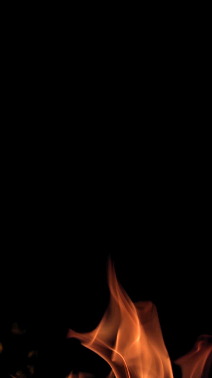 Vertical video of blazing flames flow upwards in slow motion - Free ...