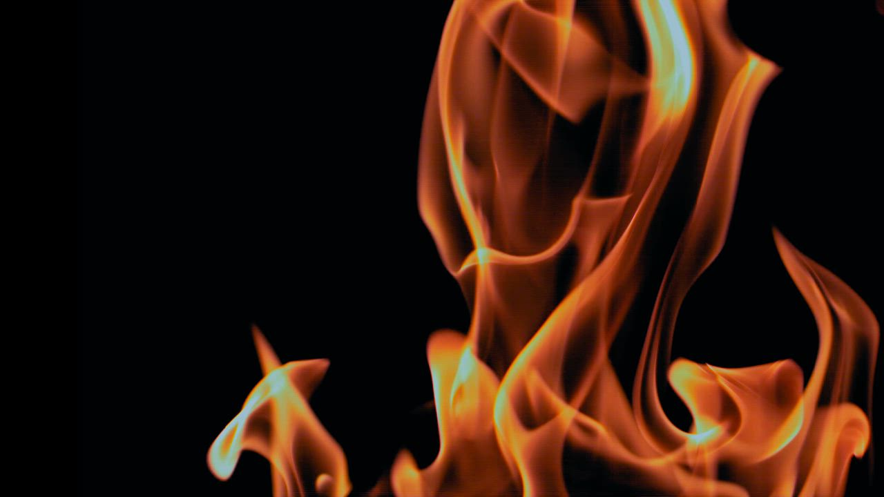 Background Fire Hd Orange Fire In Black Background · Free Stock Photo