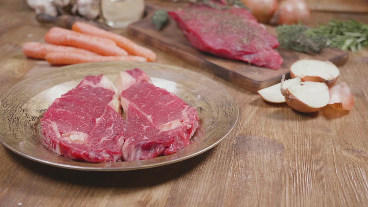 Keto diet meat and vegetables recipe - Free Stock Video