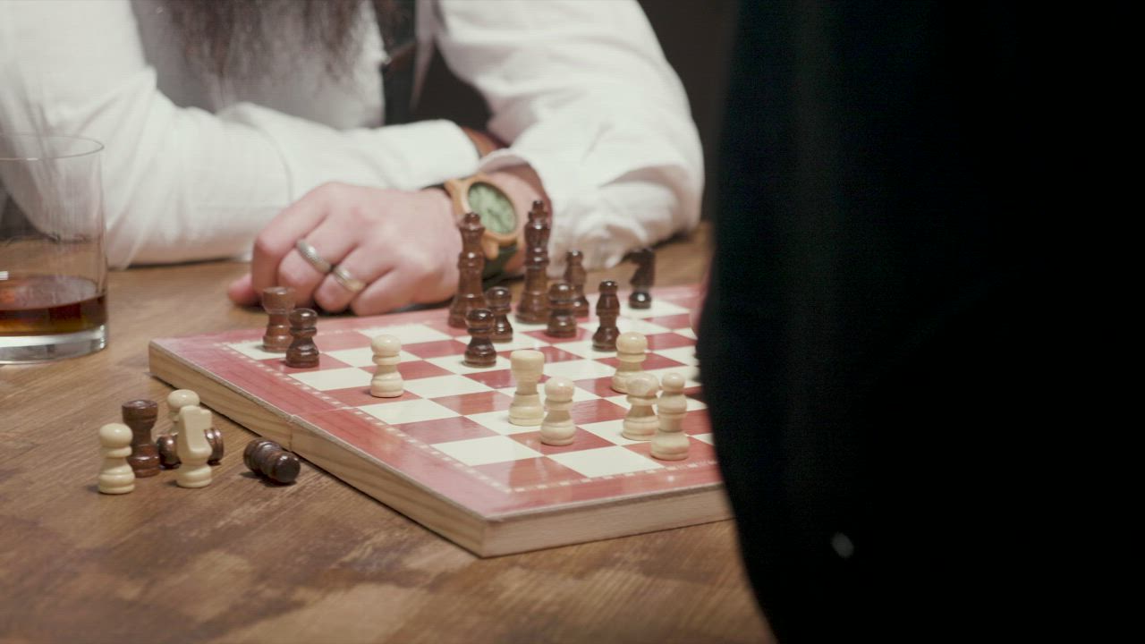 Playing a game of Chess - Free Stock Video