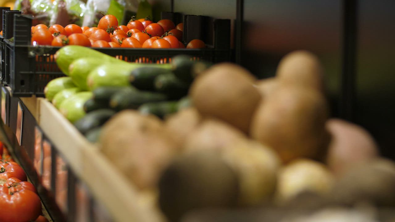 Grocery store food - Free Stock Video