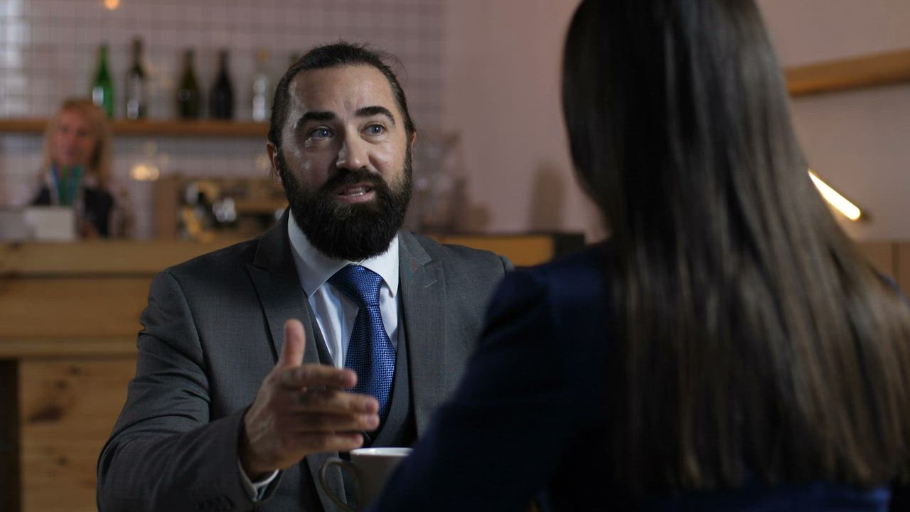 Man applying for a new job - Free Stock Video