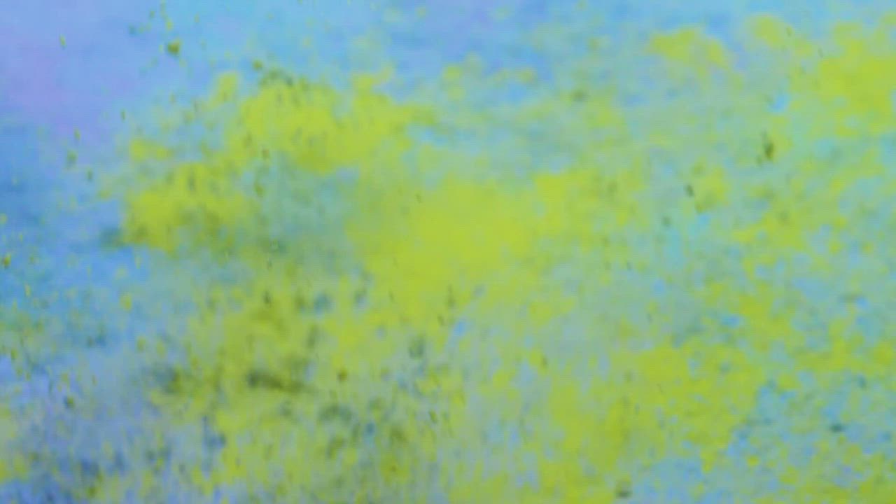 Blue and yellow powder - Free Stock Video