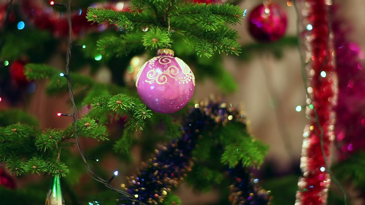 Christmas sphere decoration - Free Stock Video