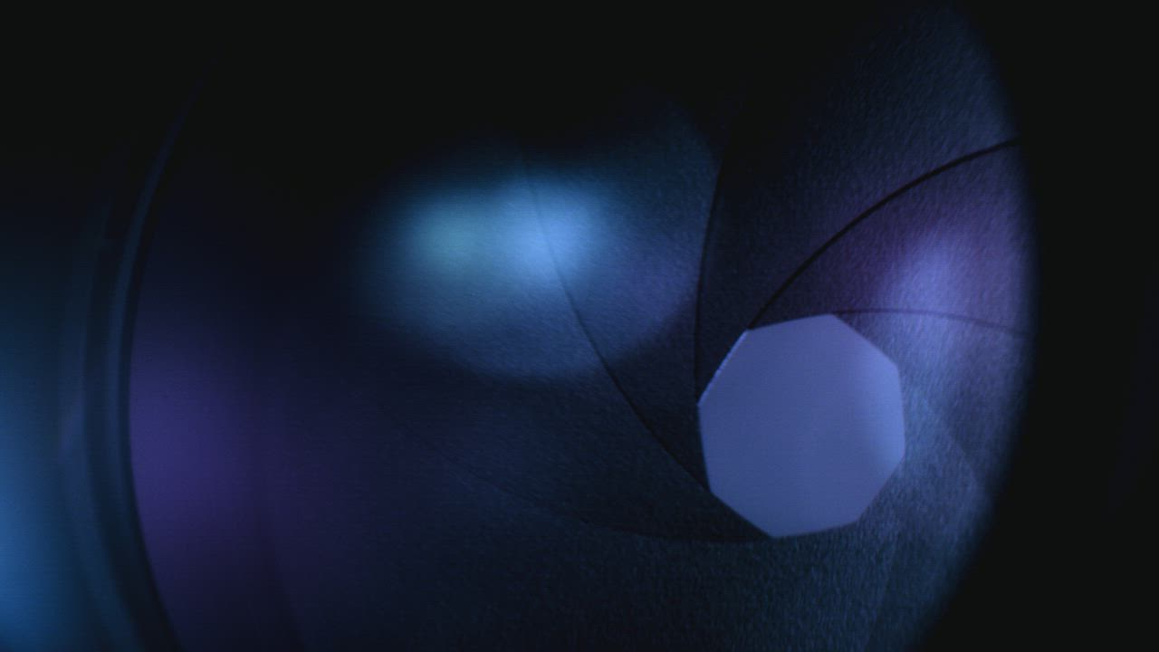 Camera lens opening - Free Stock Video