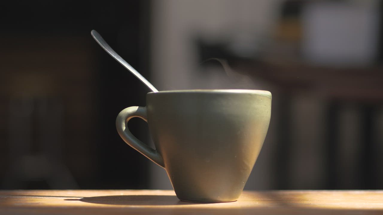 Steaming mug - Free Stock Video