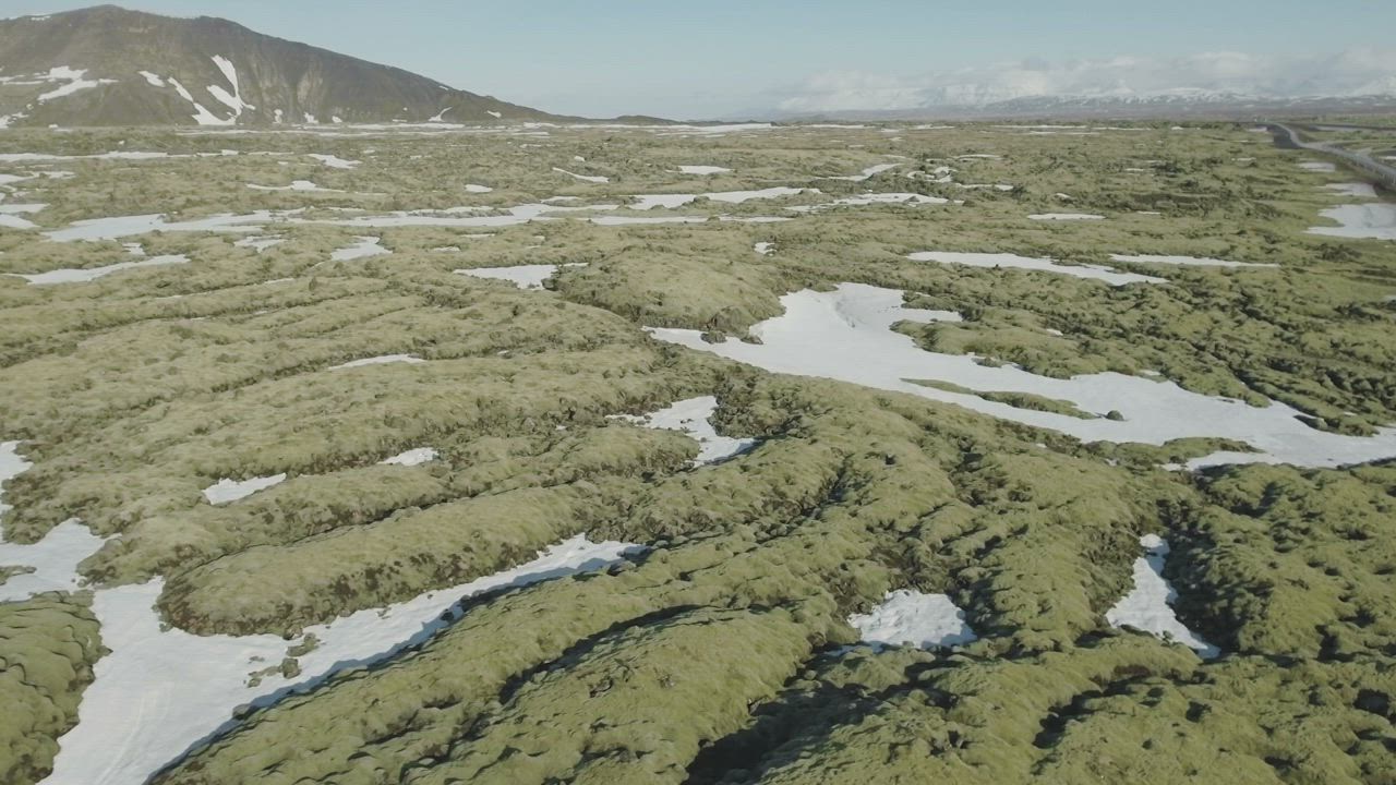 Volcanic rock field - Free Stock Video