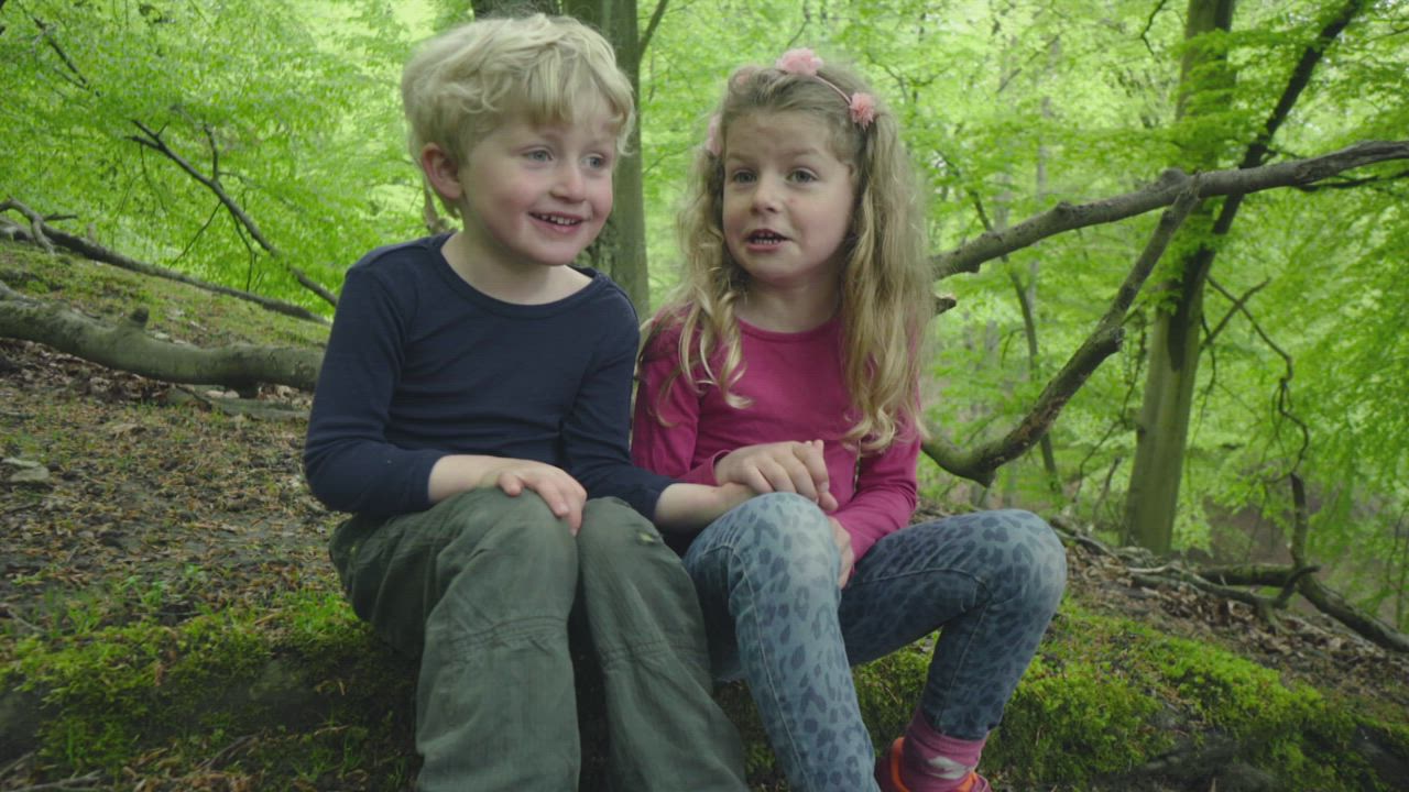 Children chatting outside - Free Stock Video