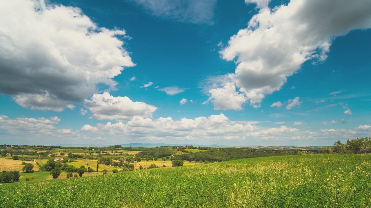 Time lapse of a landscape in the field - Free Stock Video