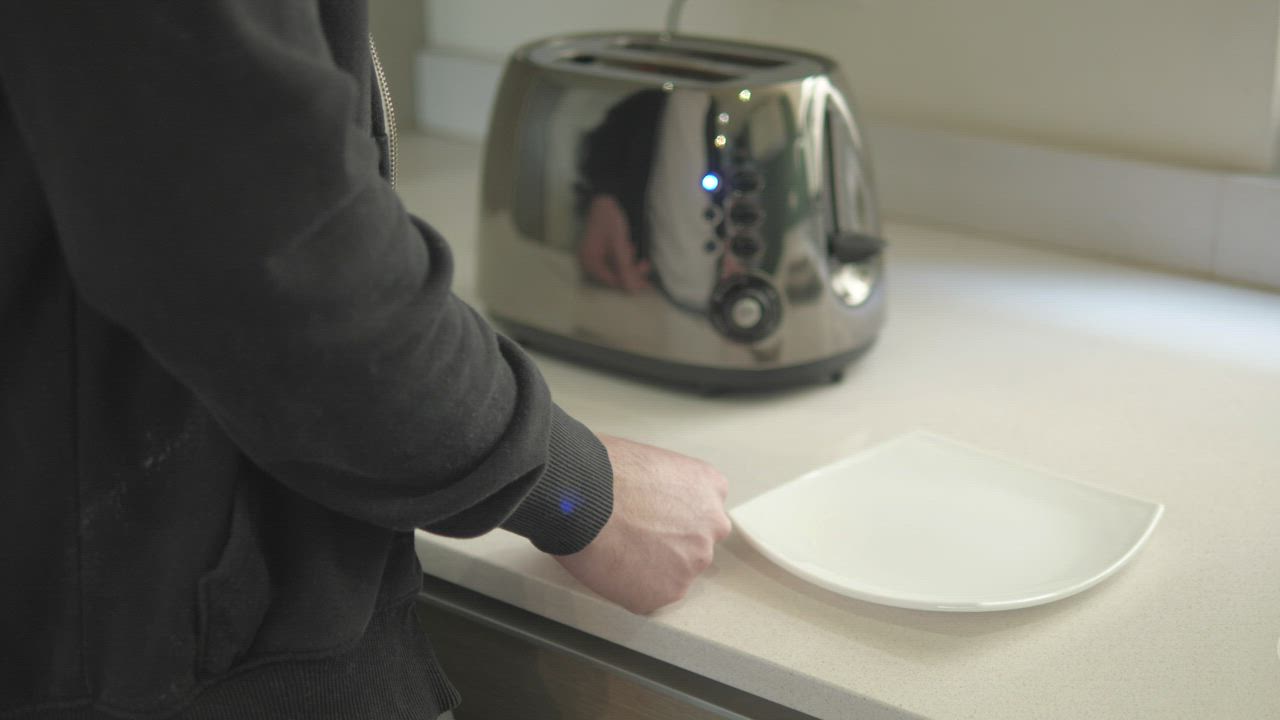 Person making toast - Free Stock Video