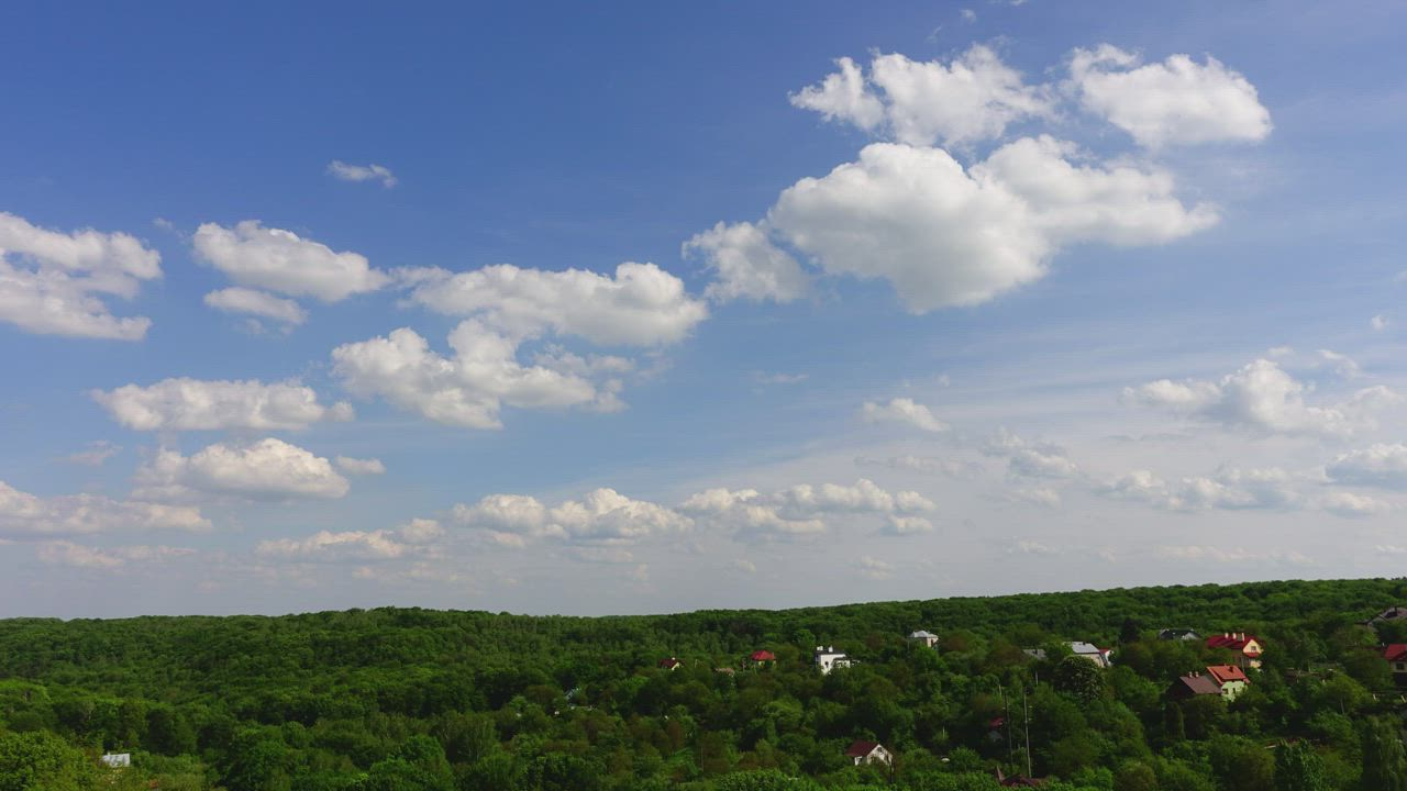 Time lapse of clouds moving across the sky - Free Stock Video