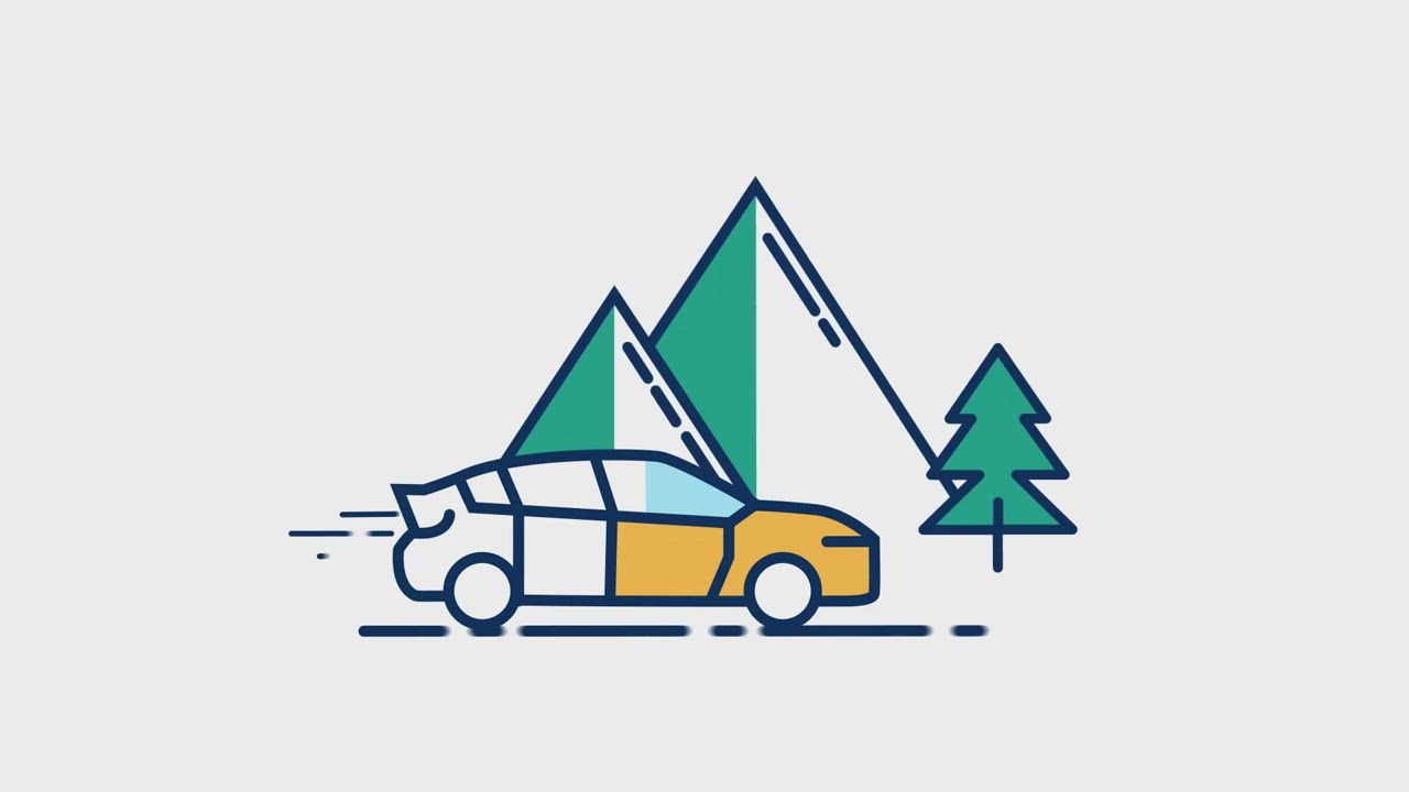 Animated transport options - Free Stock Video